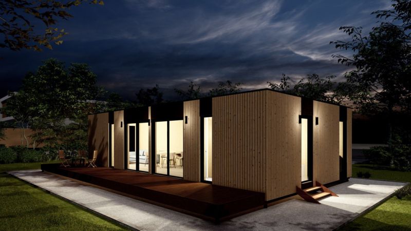 Tiny House - Modulhaus - Minihaus, Fertighaus - 69,36 m² ...