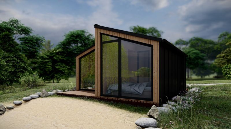 Entdecken Sie unser stilvolles Tiny House, Modulhaus - SIP Modell | Mobile Eco Häuser